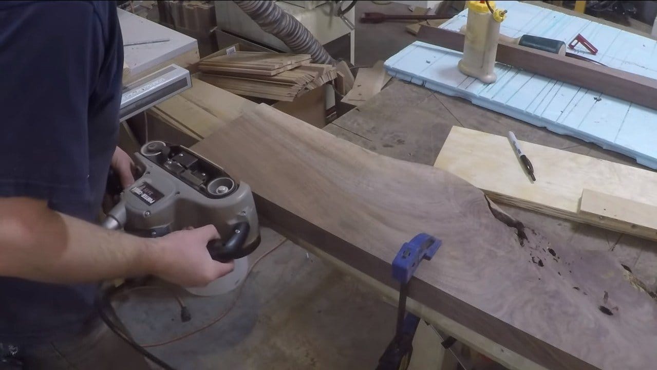 Левитирующая полка из спила дерева