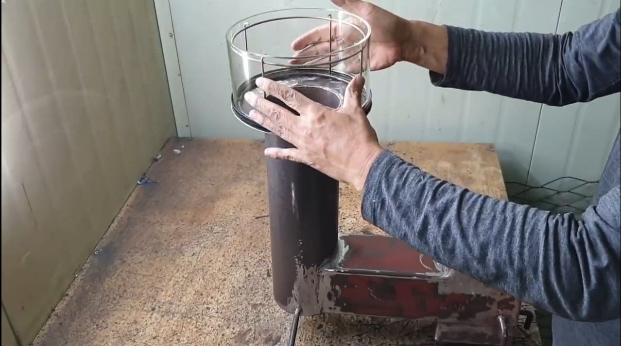 Маленькая печь с конфоркой